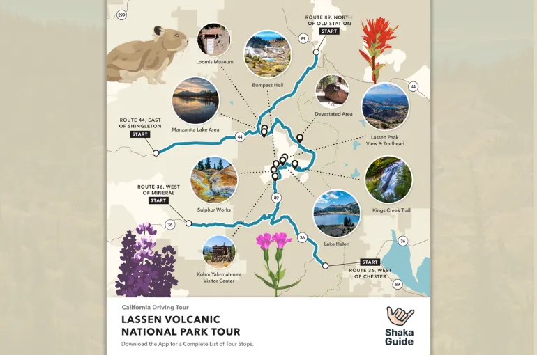 Lassen Volcanic National Park Map Lassen Volcanic National Park Map